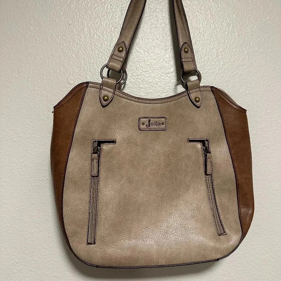 Justin Boots | Bags | Vintage Justin Boots Western Leather Shoulder Bag ...